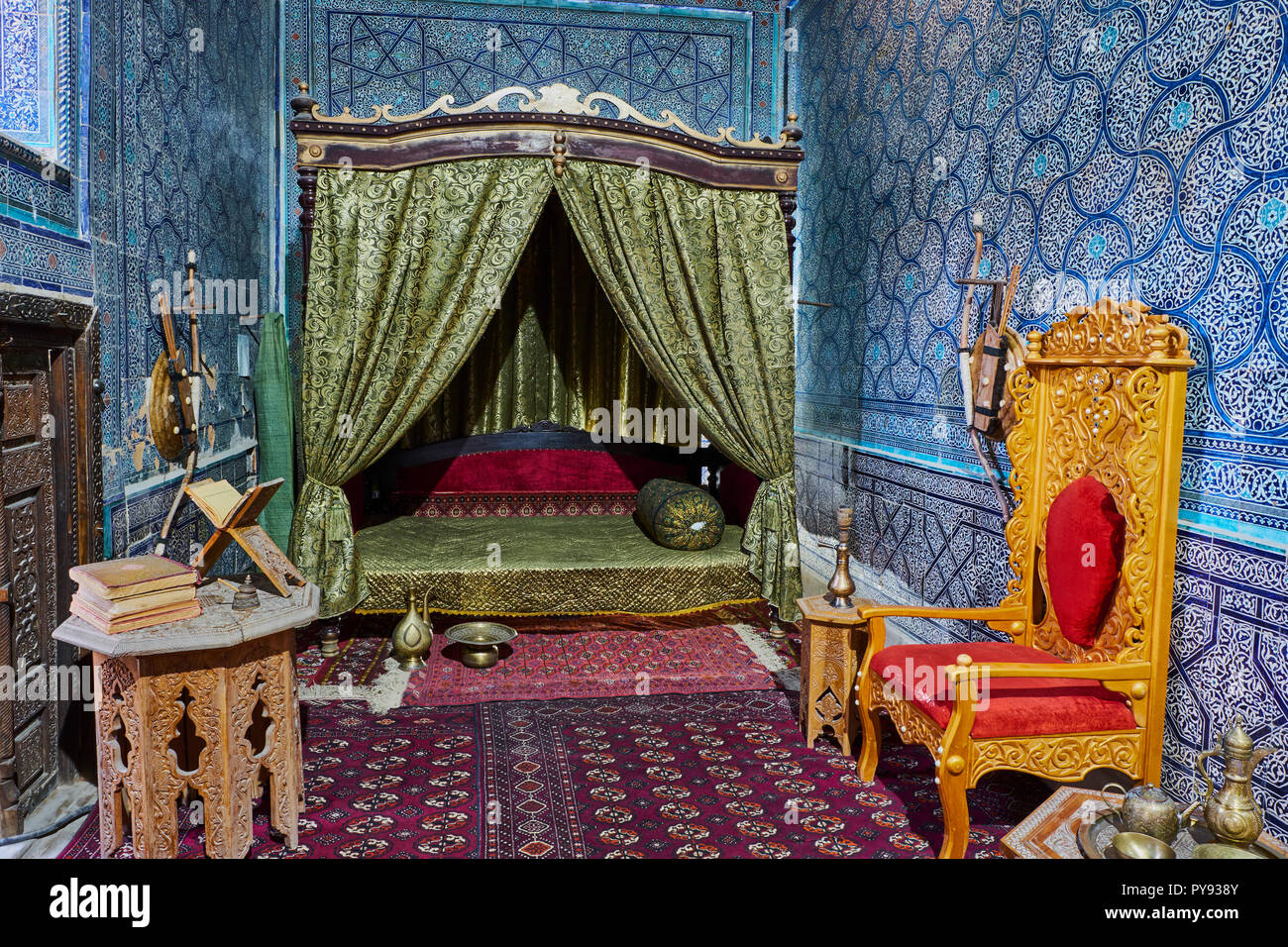 Uzbekistan, Khiva, Unesco World Heritage, Tosh Hovli palace Stock Photo ...