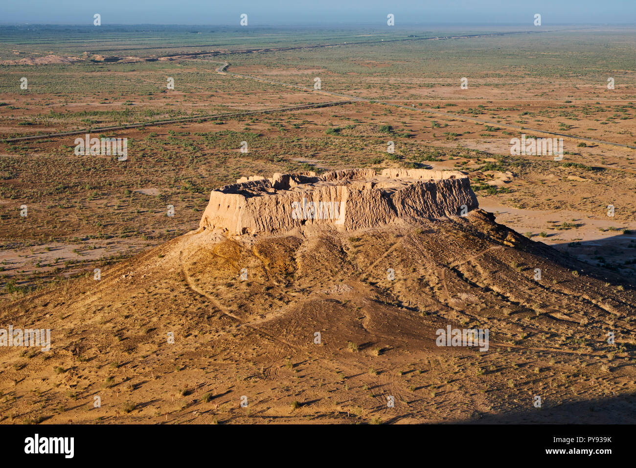 Uzbekistan, Karakalpakstan province, desert citadel, Ayaz Kala Stock ...