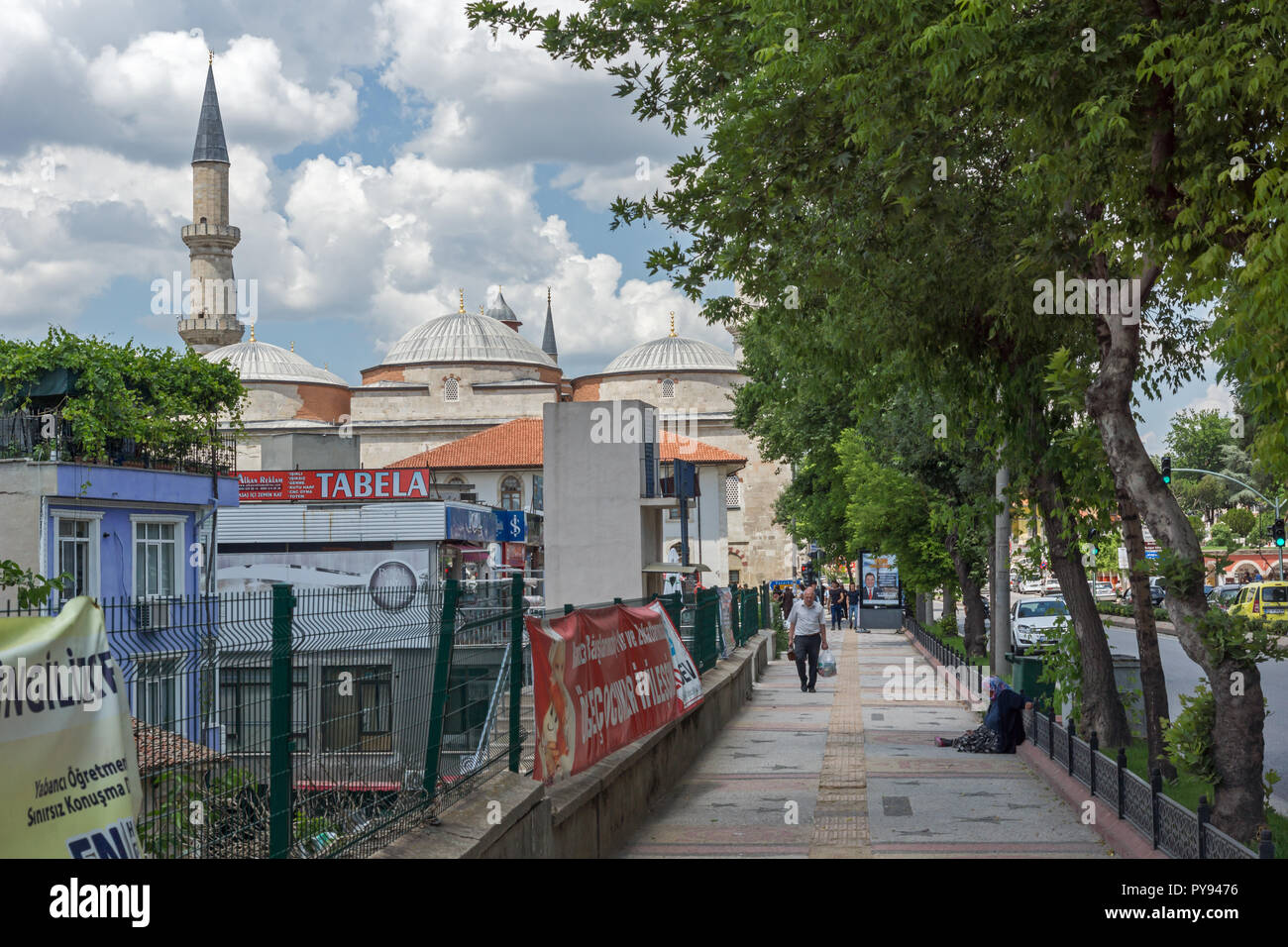 EDIRNE, TURKEY - MAY 26, 2018: Eski Camii Mosque in city of Edirne ...