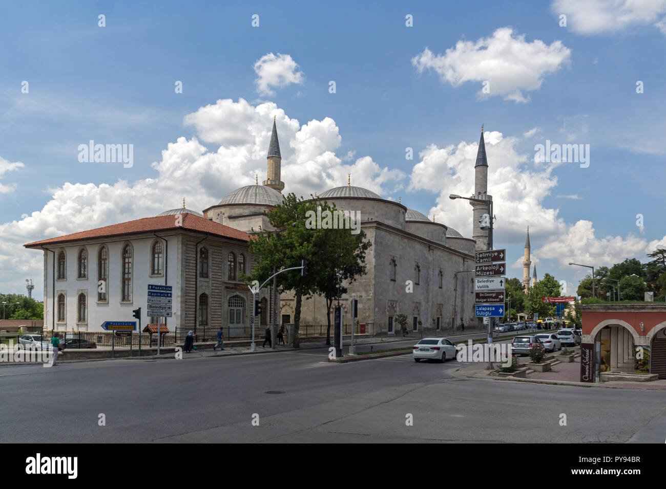 EDIRNE, TURKEY - MAY 26, 2018: Eski Camii Mosque in city of Edirne ...