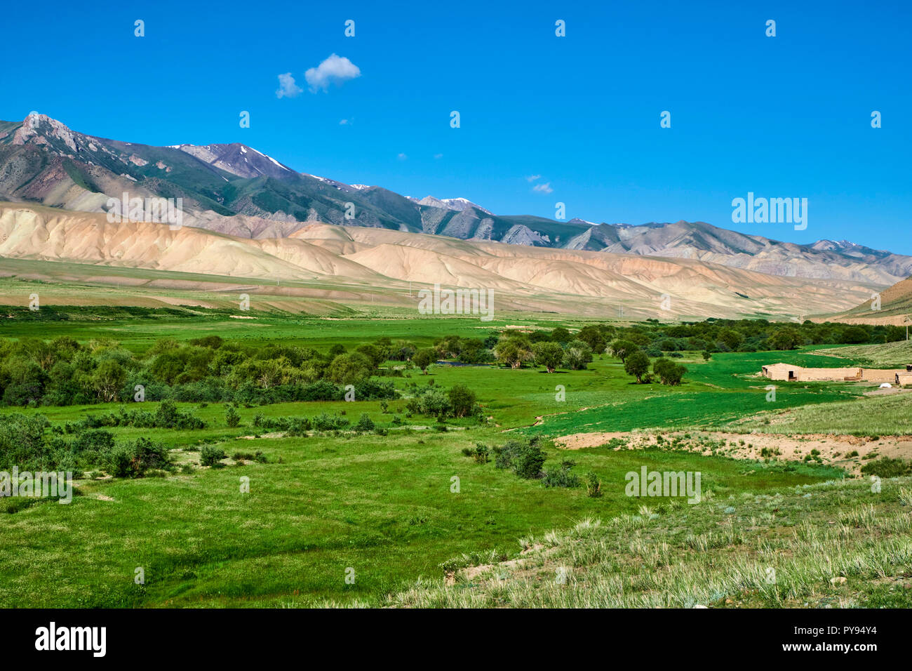 Kyrgyztan, Naryn province, landscape near Naryn Stock Photo - Alamy