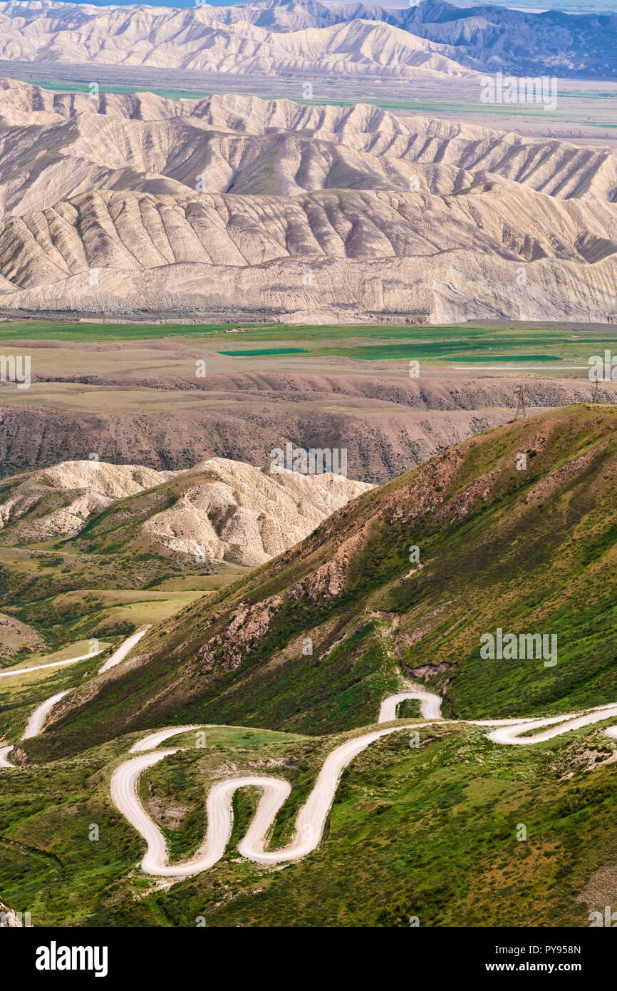 Kyrgyzstan, Naryn province, landscape in the region of Naryn Stock ...