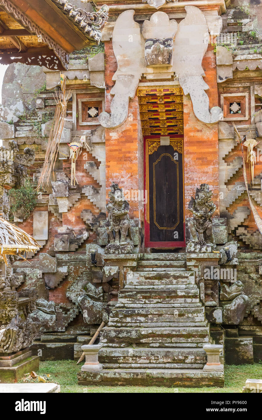 Entrance to an old Buddhist temple near Ubud on Bali island, Indonesia ...