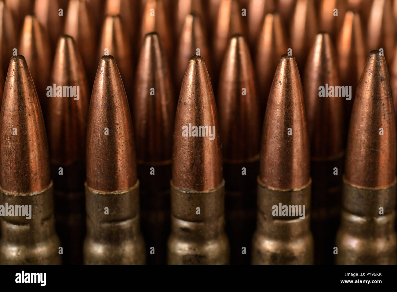 Military bullet ammunition detail Stock Photo - Alamy