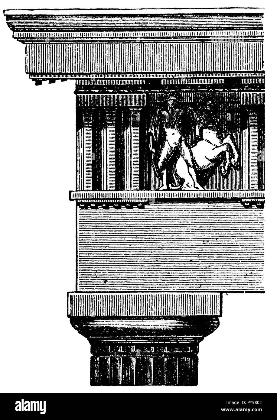 Doric column drawing hi-res stock photography and images - Alamy