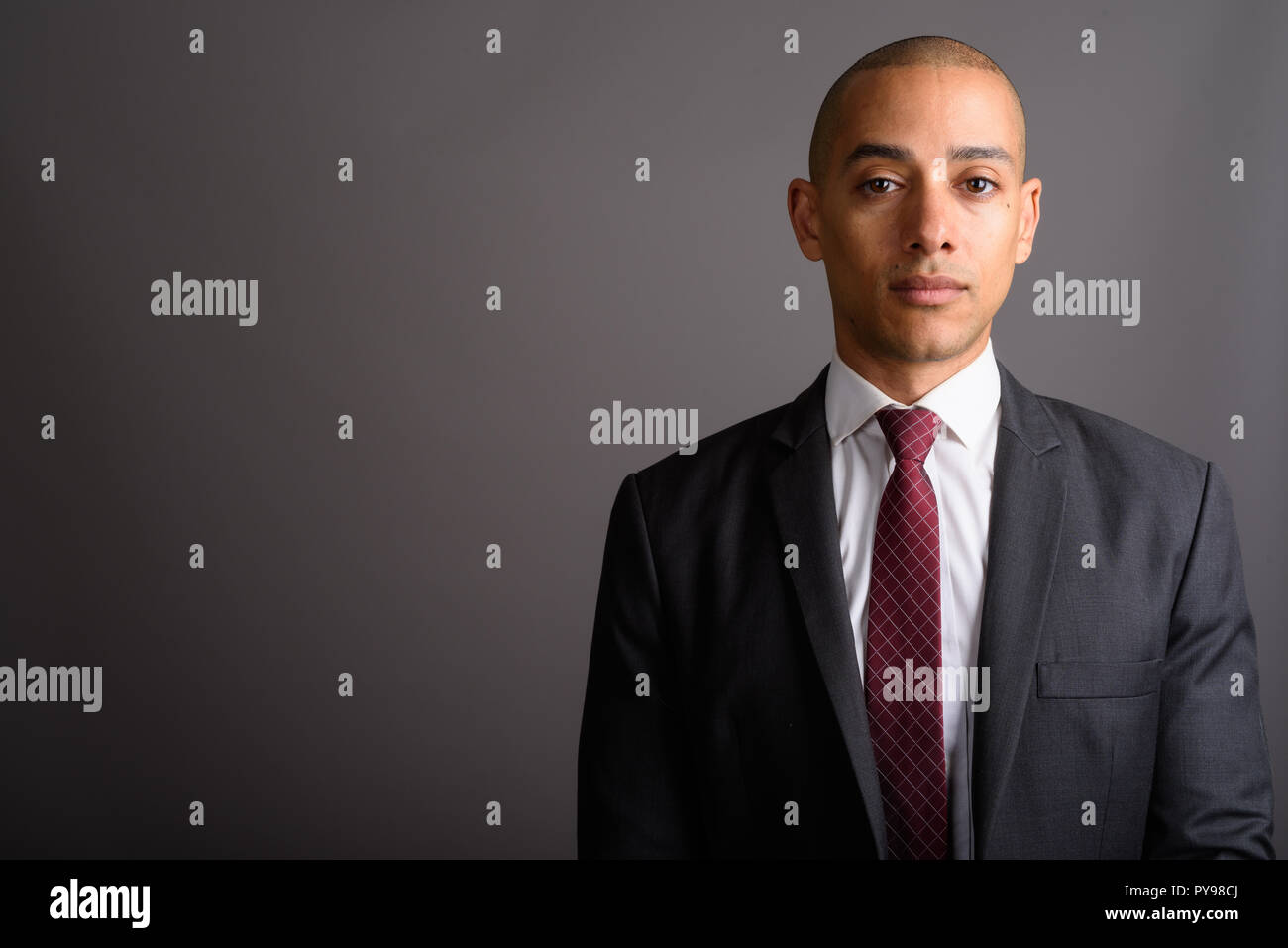 Bald man wearing business suit hi-res stock photography and images - Alamy
