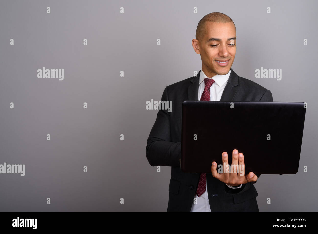 Handsome businessman using computer hi-res stock photography and images ...