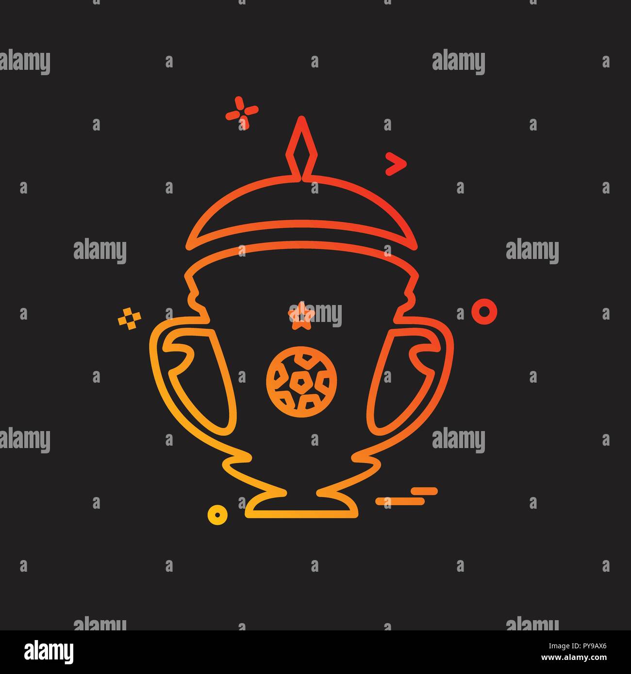 Trophy icon design vector Stock Vector Image & Art - Alamy