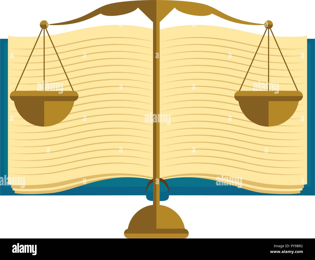 Isolated balance with a book icon Stock Vector Image & Art - Alamy