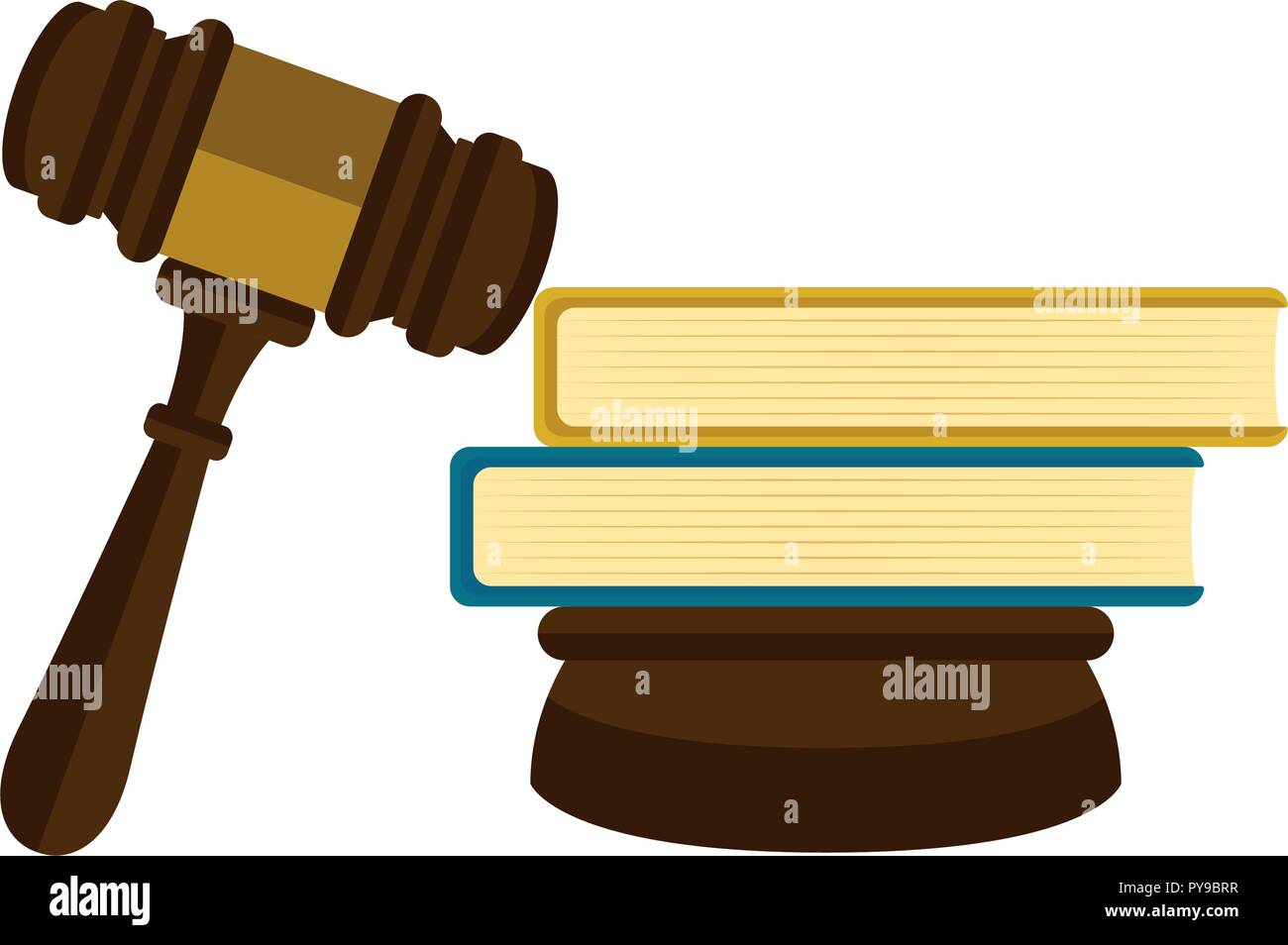 Justice gavel books Stock Vector Images - Alamy