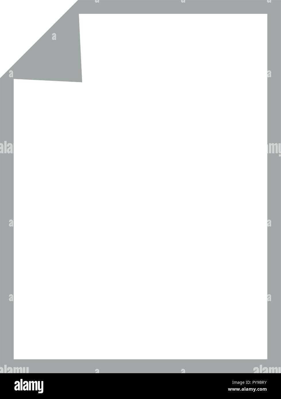 Isolated empty paper icon Stock Vector Image & Art - Alamy