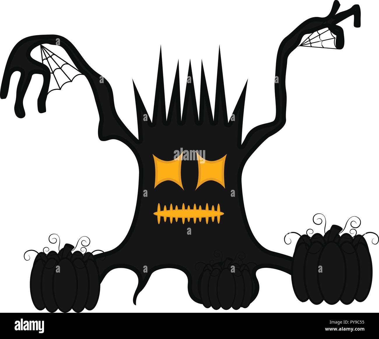 Silhouette dead tree isolated Stock Vector Images - Alamy