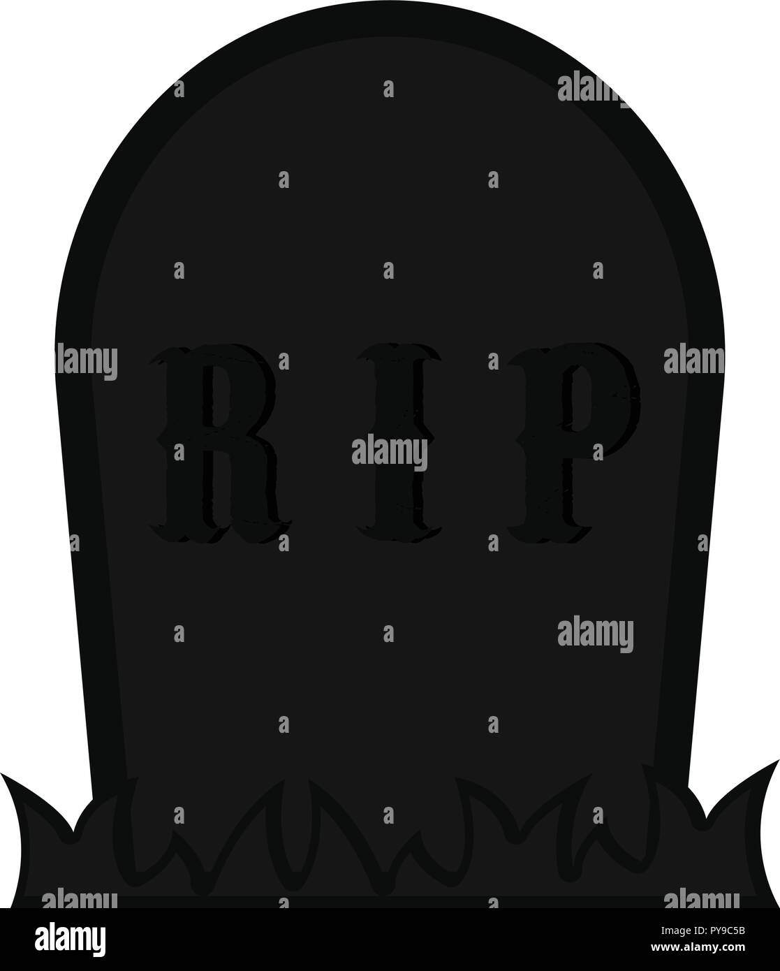 Isolated halloween spooky tomb Stock Vector Image & Art - Alamy