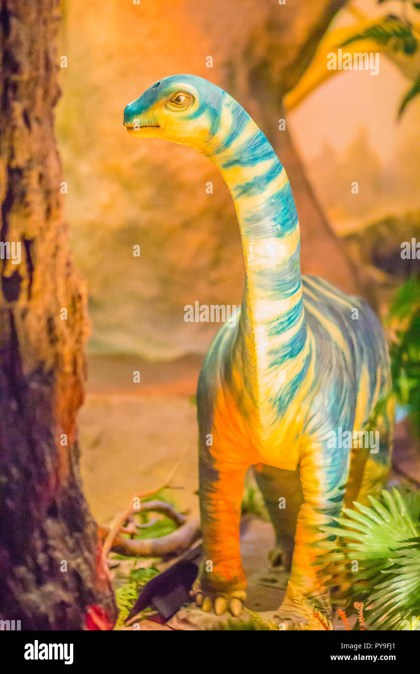 Cute model of Phuwiangosaurus sirindhornae at Bangkok public museum ...