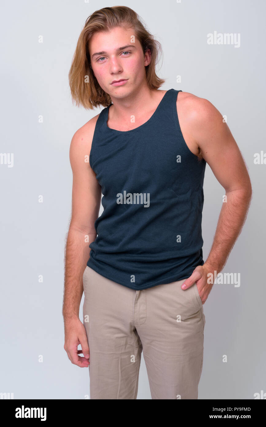 Long hair guy hi-res stock photography and images - Alamy
