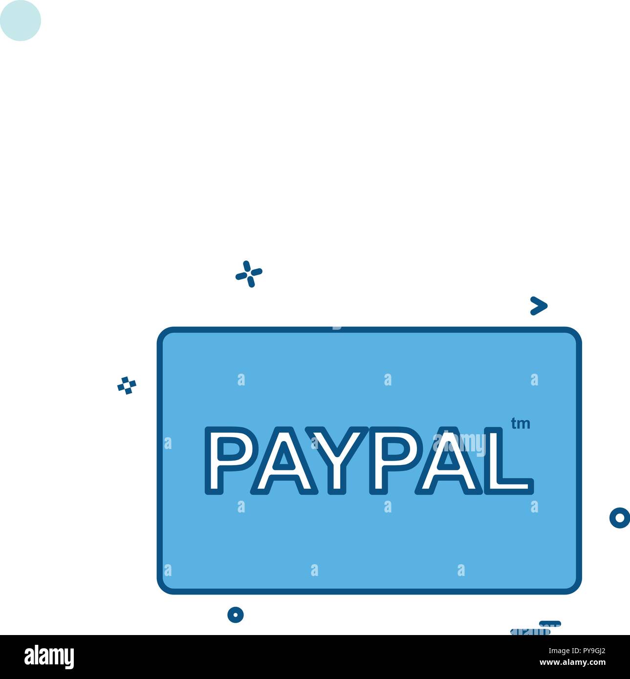 Paypal card icon design Stock Vector Image & Art - Alamy