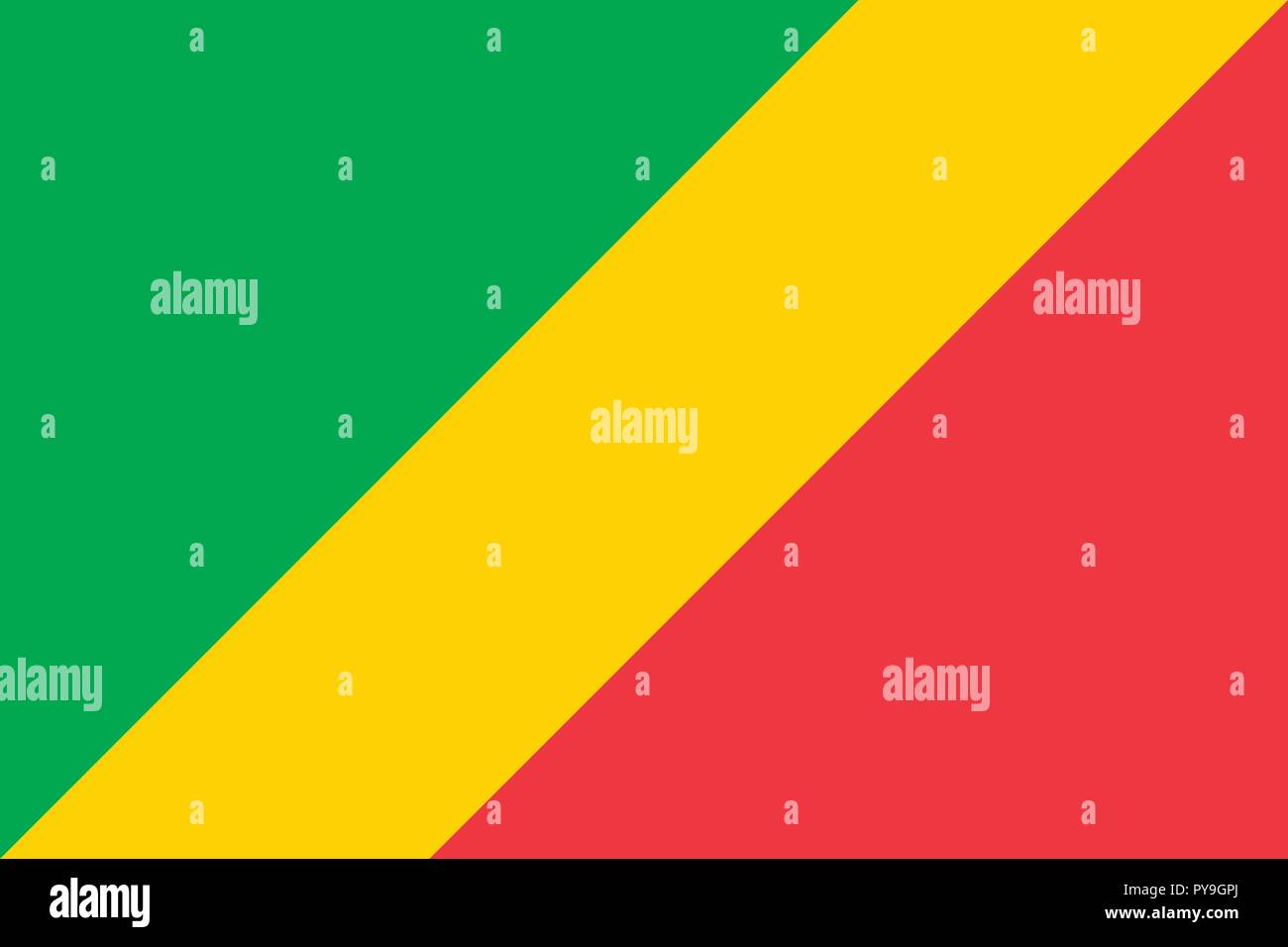 Vector image for Congo flag. Based on the official and exact Congo flag ...