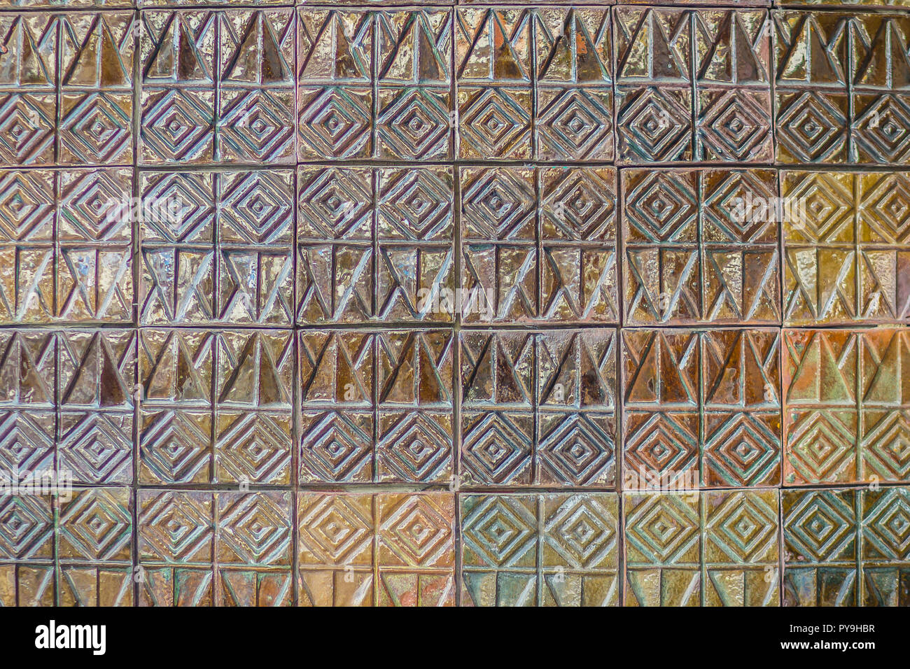 Colorful abstract mosaic ceramic tiles wall textured pattern for design ...