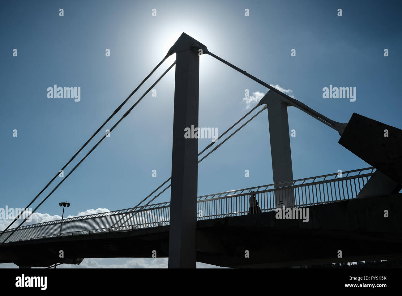 The Teddy Bridge serves as a pedestrian bridge in the Malcha ...