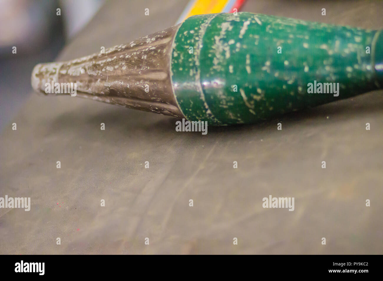 Old anti-tank rocket-propelled grenade (RPG), a shoulder-fired anti ...