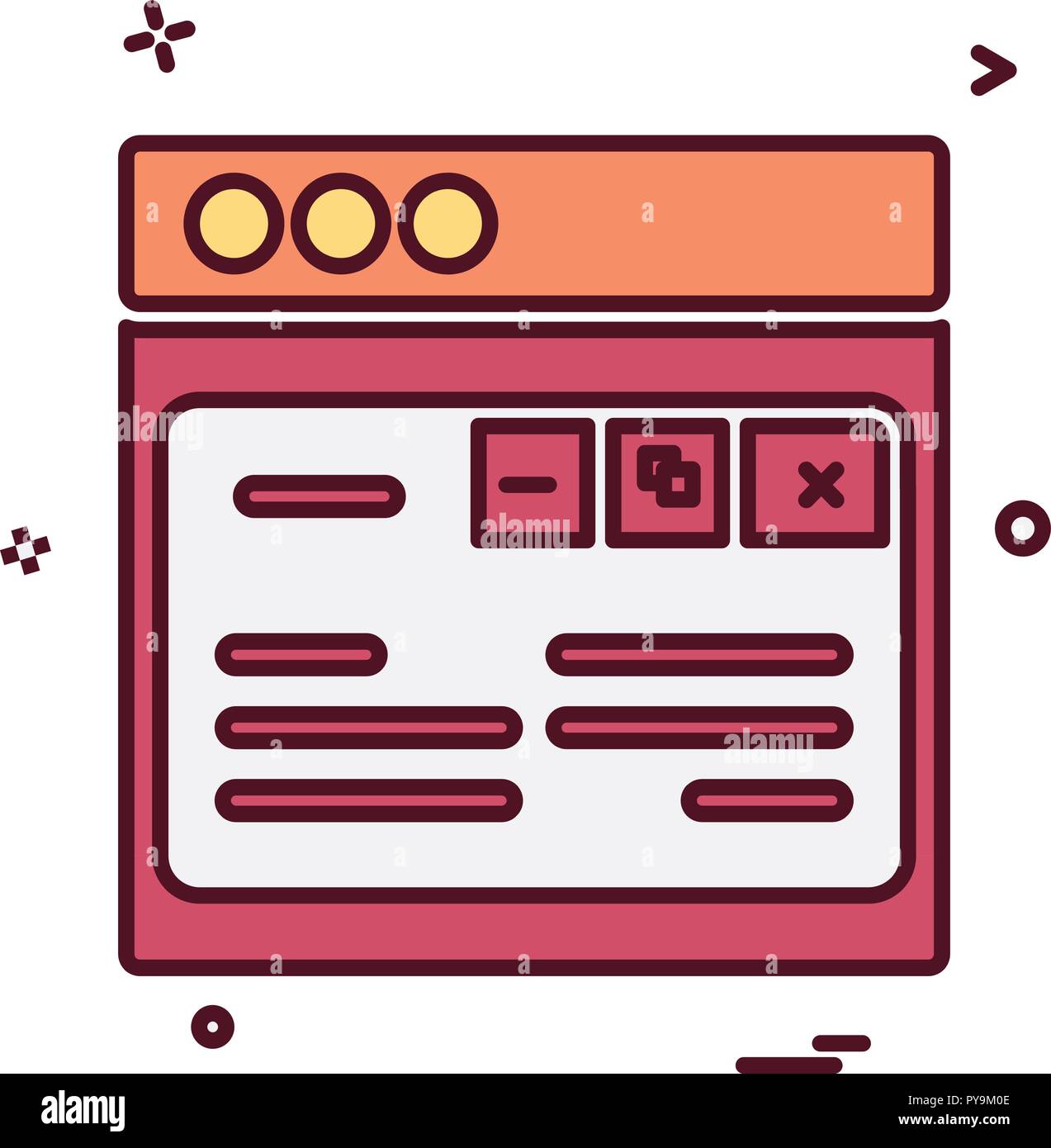 Web layouts icon design vector Stock Vector Image & Art - Alamy