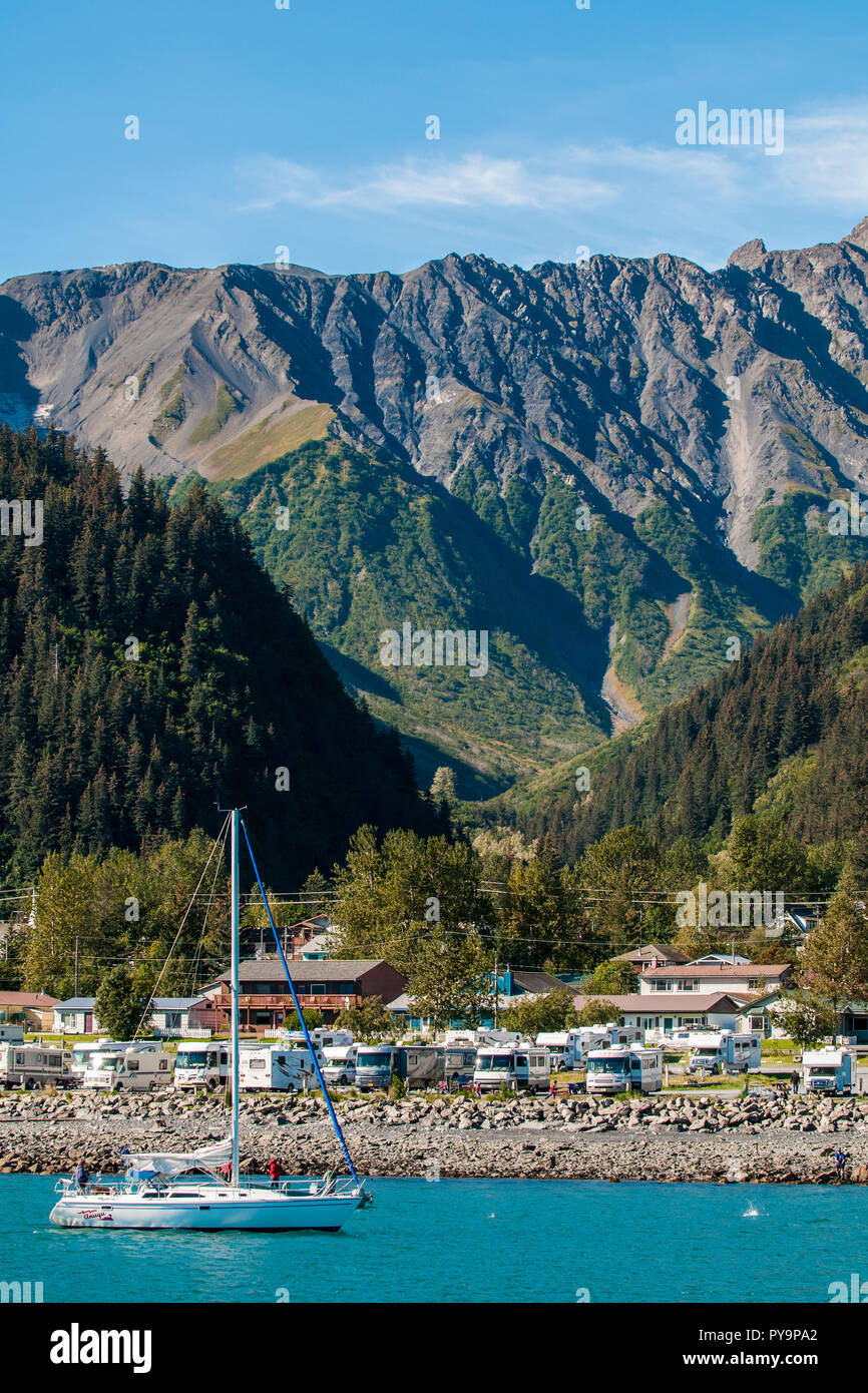 Seward, Resurrection Bay, Kenai Peninsula, Alaska, USA Stock Photo - Alamy
