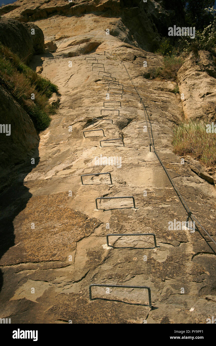 Ferrata. Centelles. Catalunya. Spain Stock Photo - Alamy