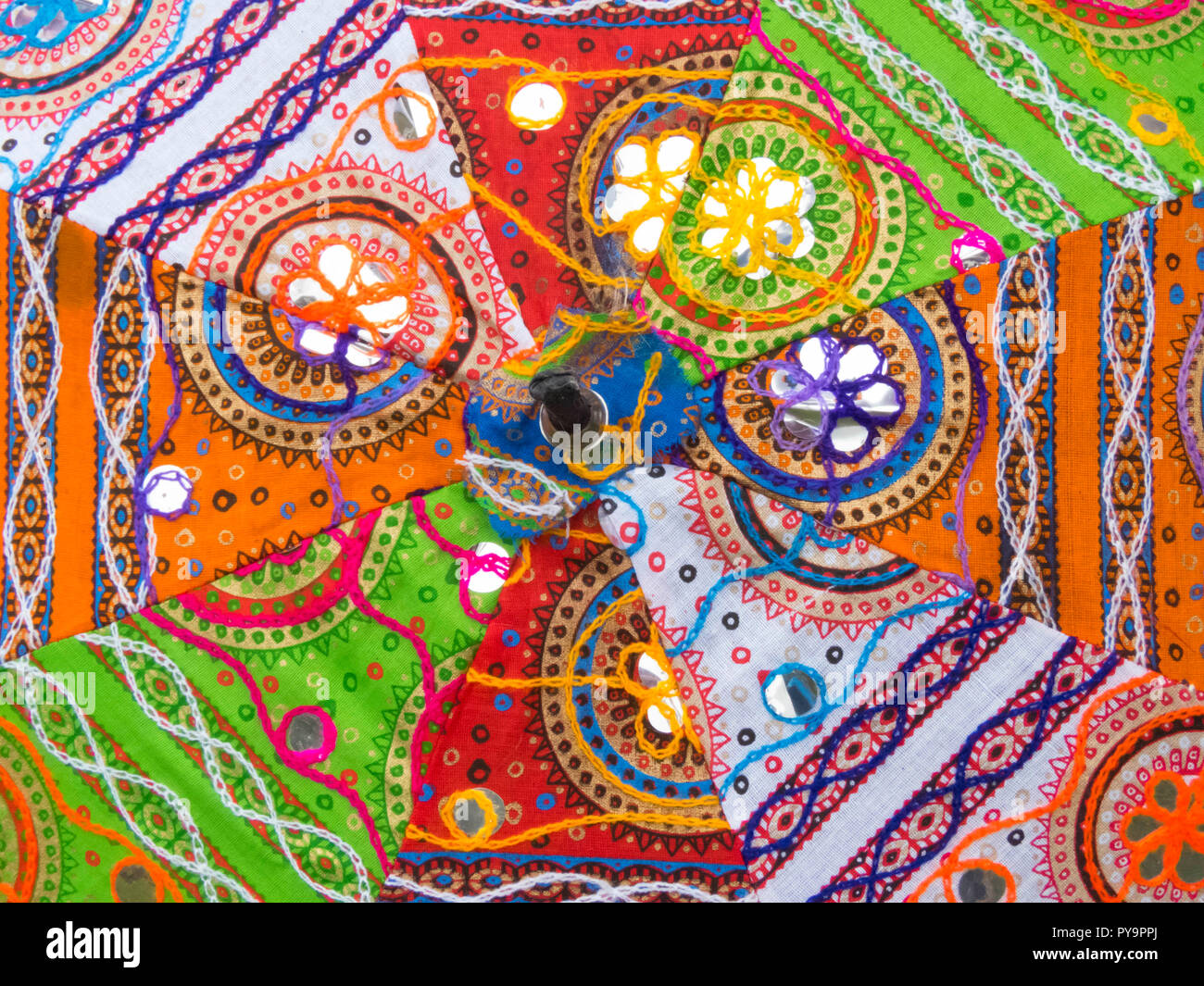 Colourful close up of Indian parasol taken at the RHS Spring Flower ...