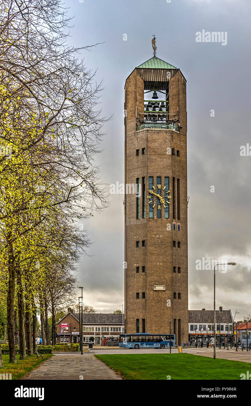 Emmeloord, The Netherlands, October 24, 2018: the Polder Tower, former ...
