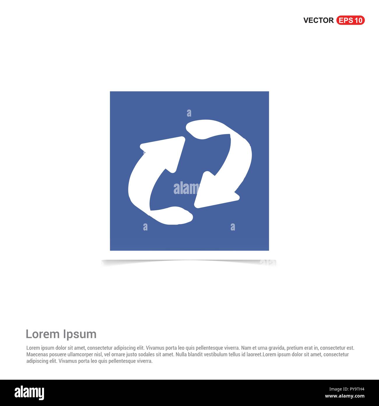 Reload Icon - Blue photo Frame Stock Vector Image & Art - Alamy