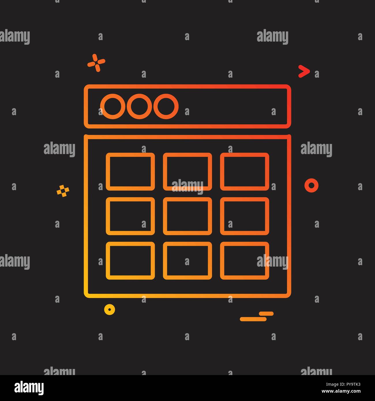 Web layouts icon design vector Stock Vector Image & Art - Alamy