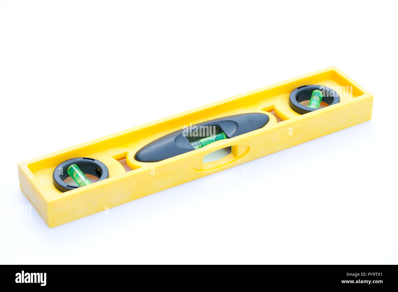 Bubble level isolated on white Stock Photo - Alamy