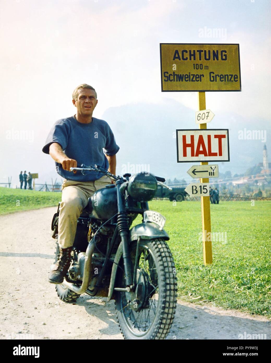 Steve Mcqueen Motorcycle Jump