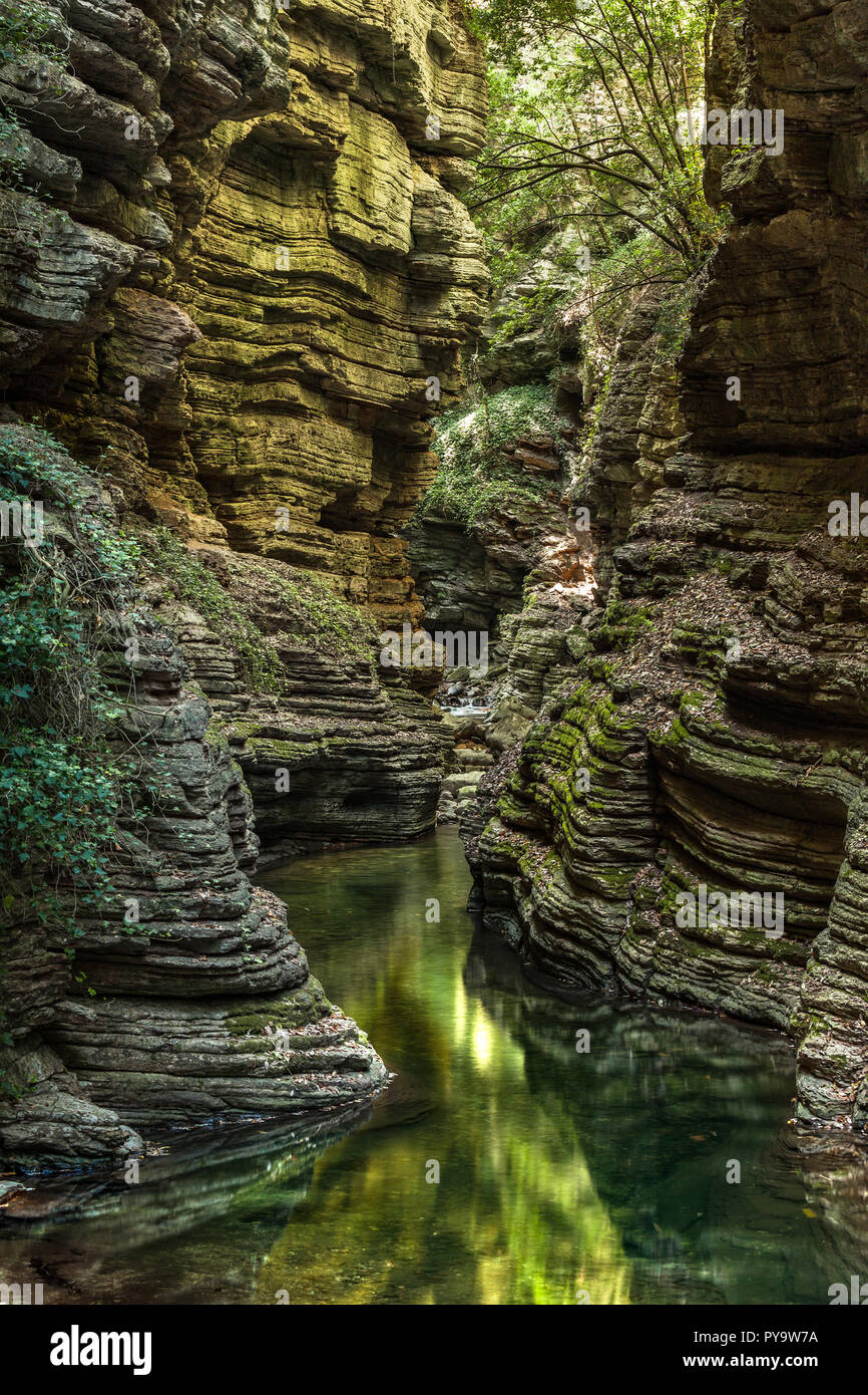 Gorges Garrafo, Monti della Laga, Marche Italy Stock Photo - Alamy