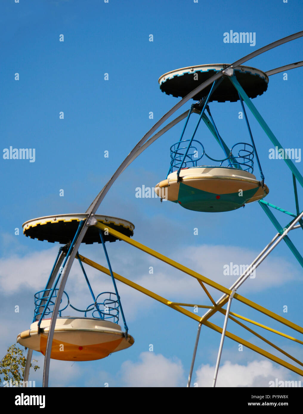 Two carts of a ferris wheel Stock Photo - Alamy
