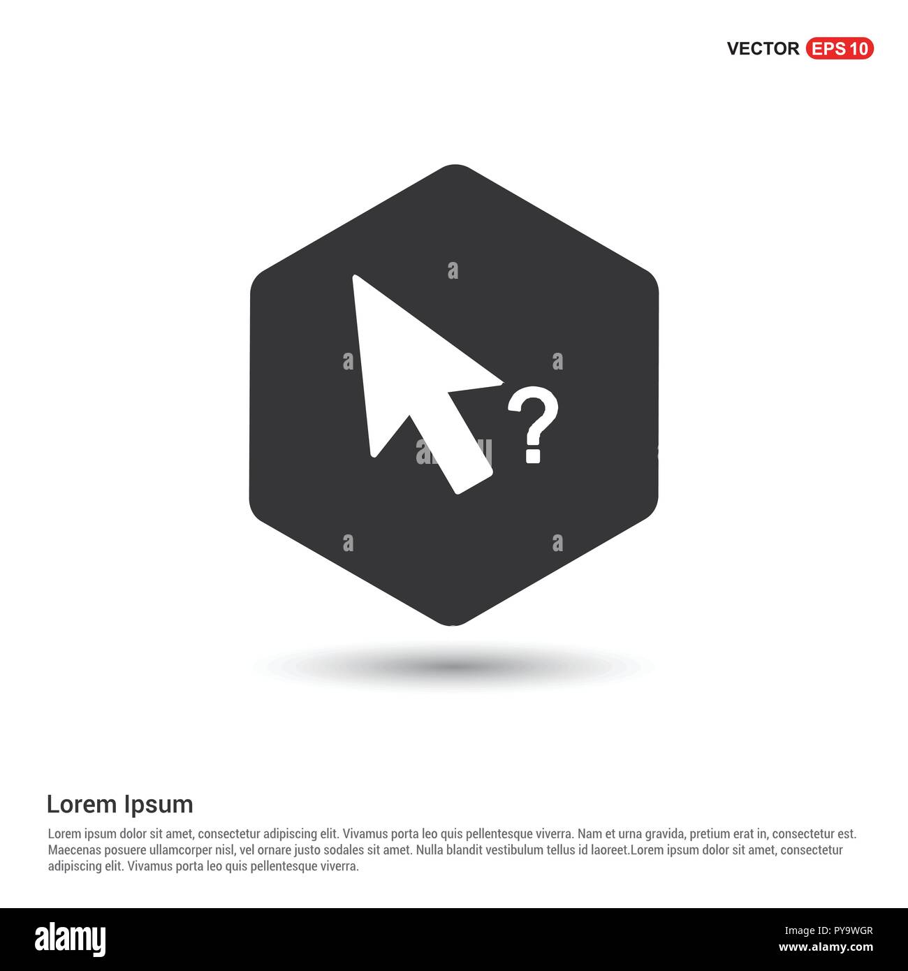 Mouse Cursor Question Mark Icon Stock Vector Image & Art - Alamy