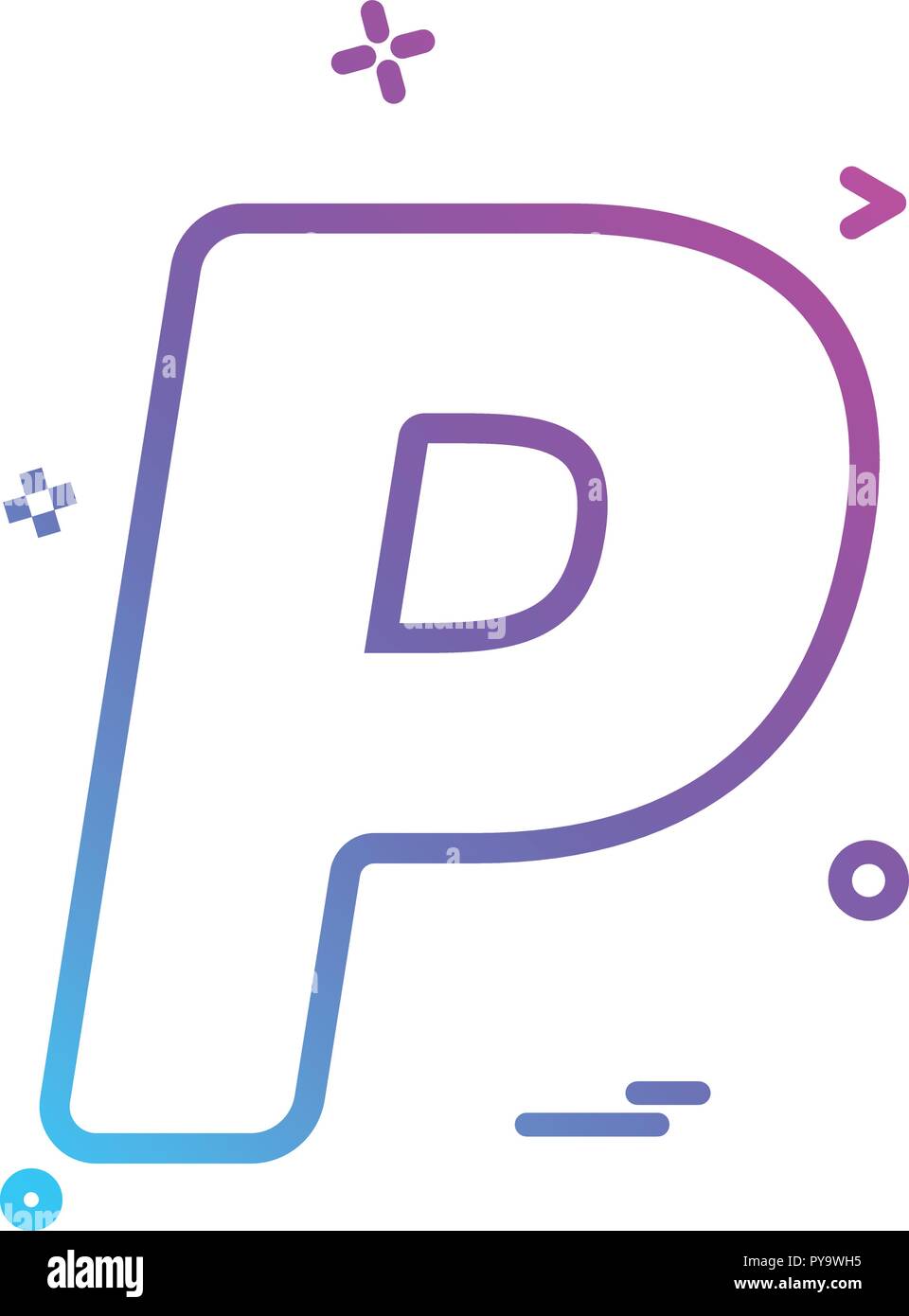 Paypal icon design vector Stock Vector Image & Art - Alamy