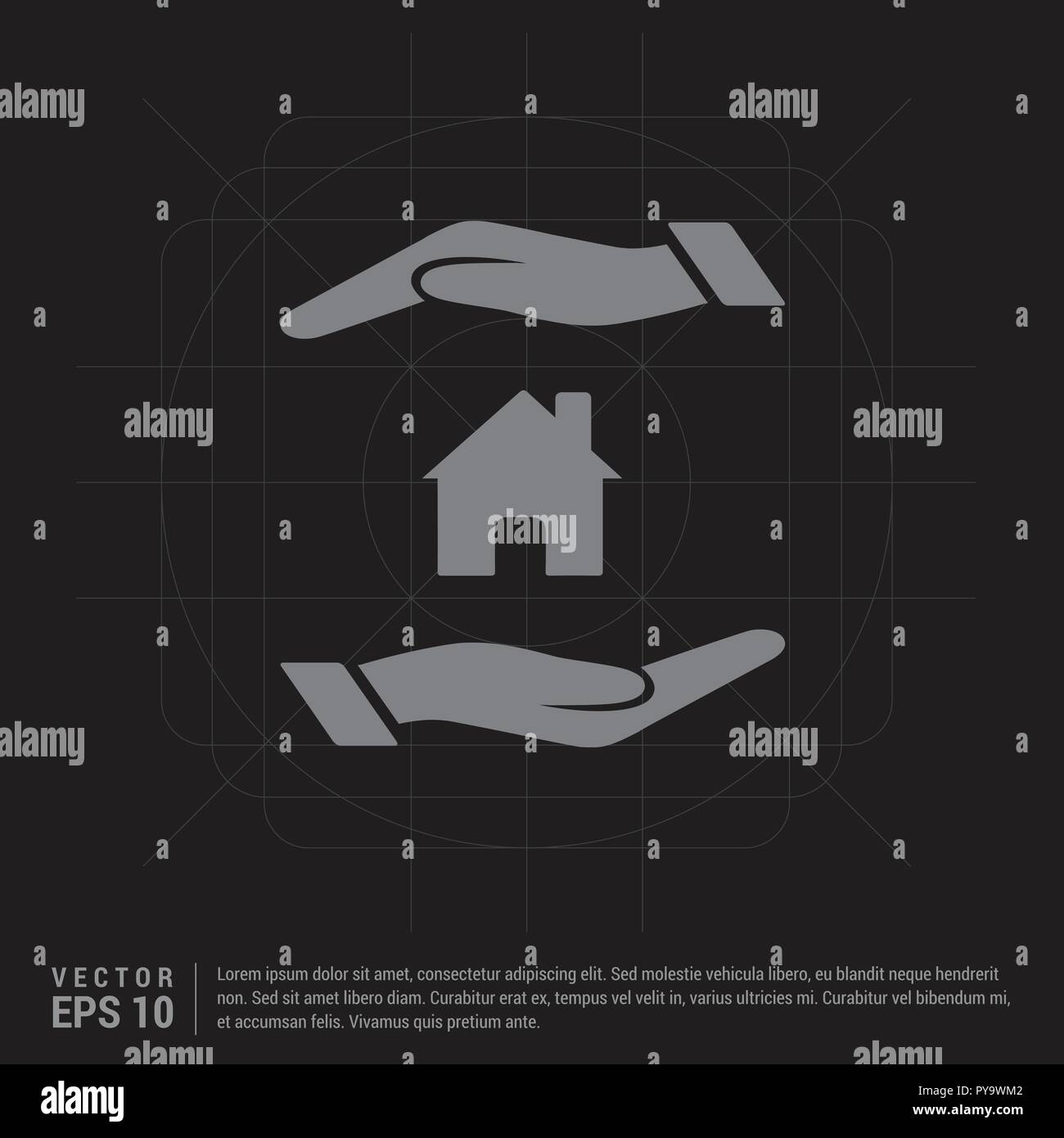 House in hands icon Stock Vector Image & Art - Alamy