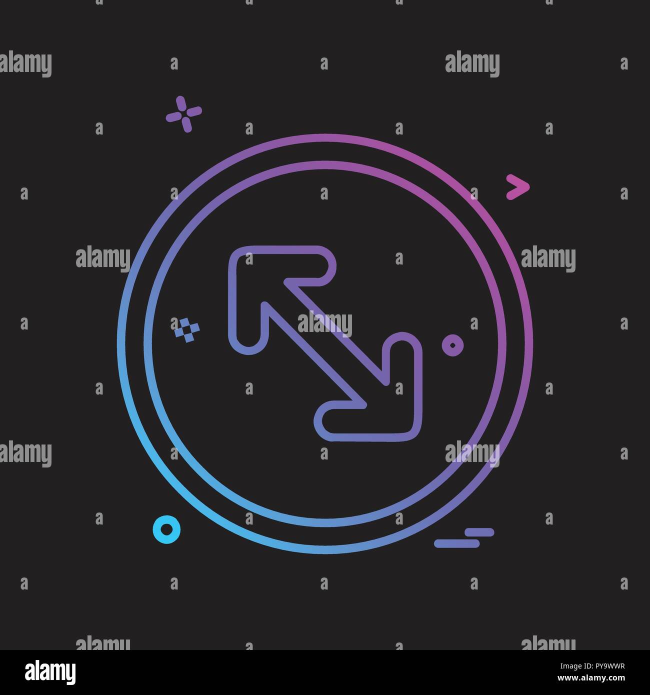 Arrows icon design vector Stock Vector Image & Art - Alamy