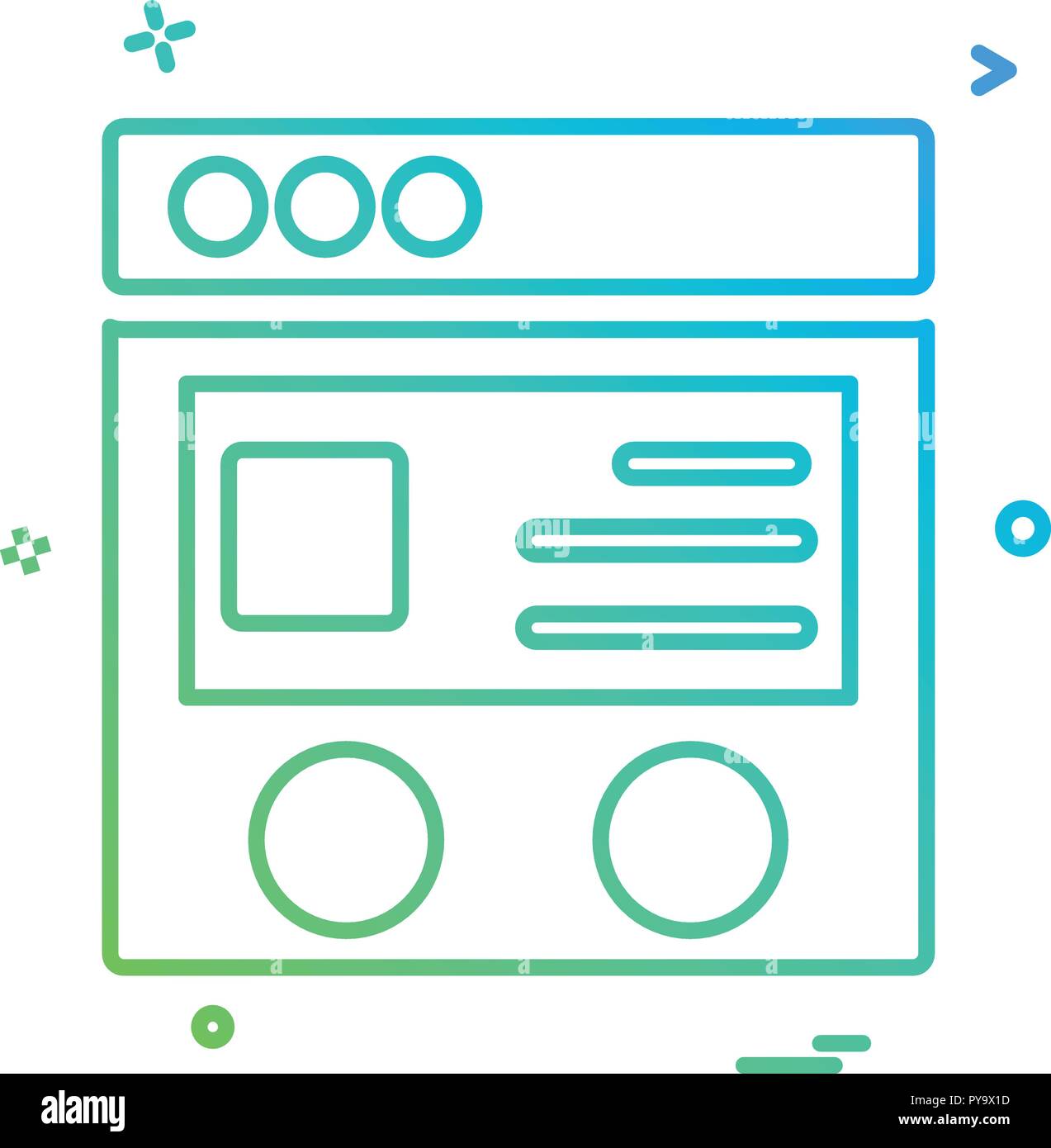 Web layouts icon design vector Stock Vector Image & Art - Alamy