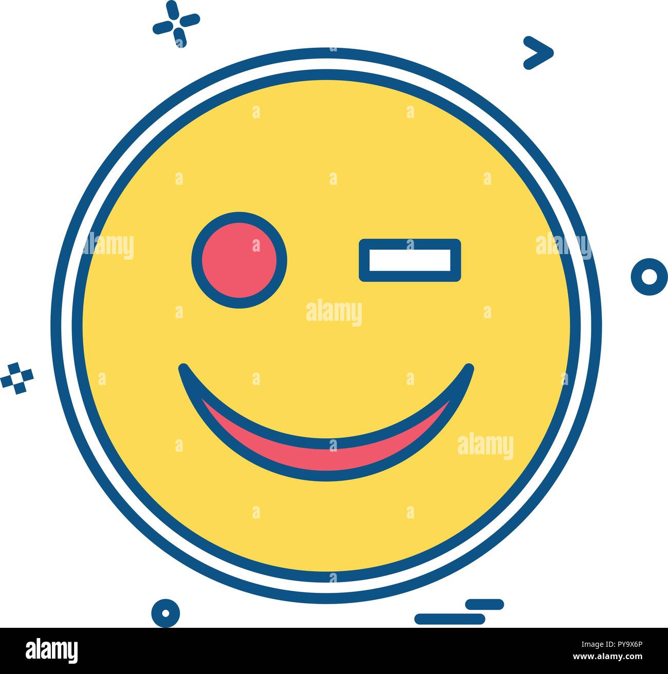 Smiley icon design vector Stock Vector Image & Art - Alamy