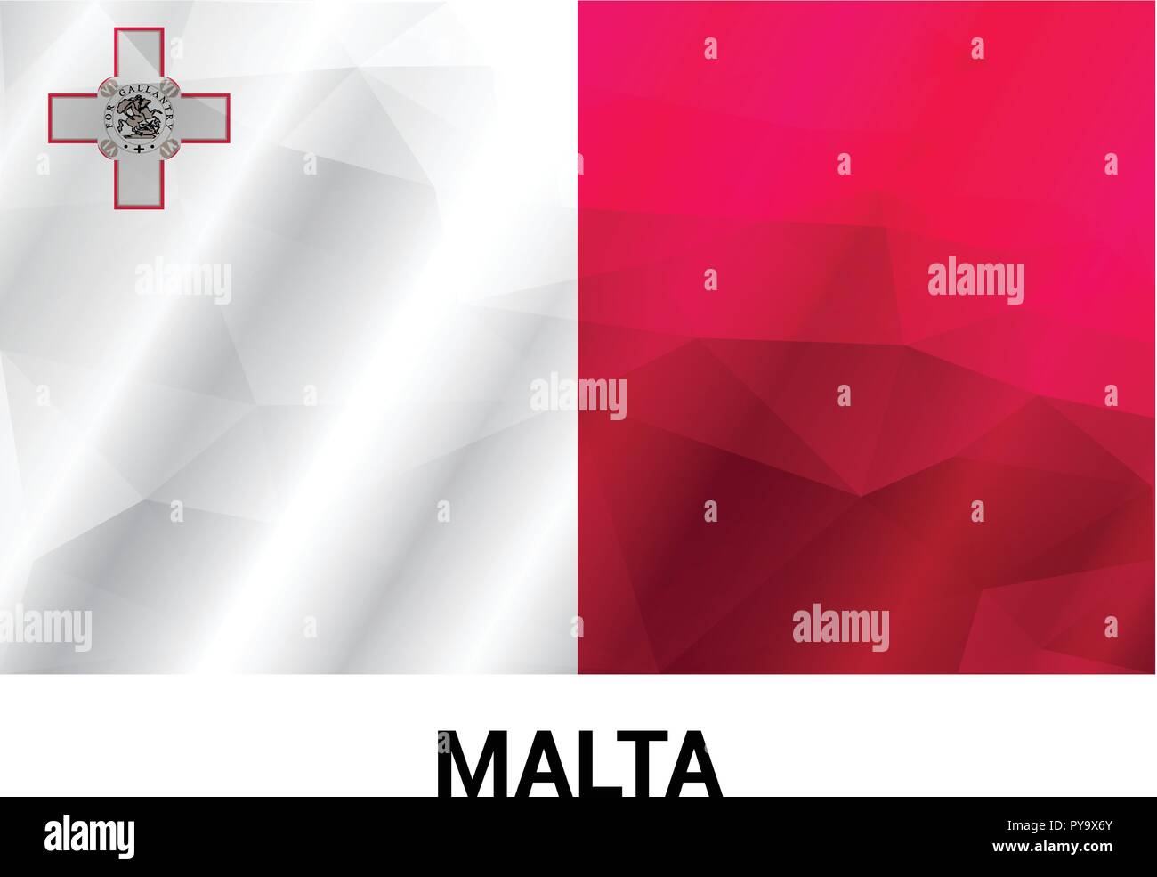 Malta flag design vector Stock Vector Image & Art - Alamy