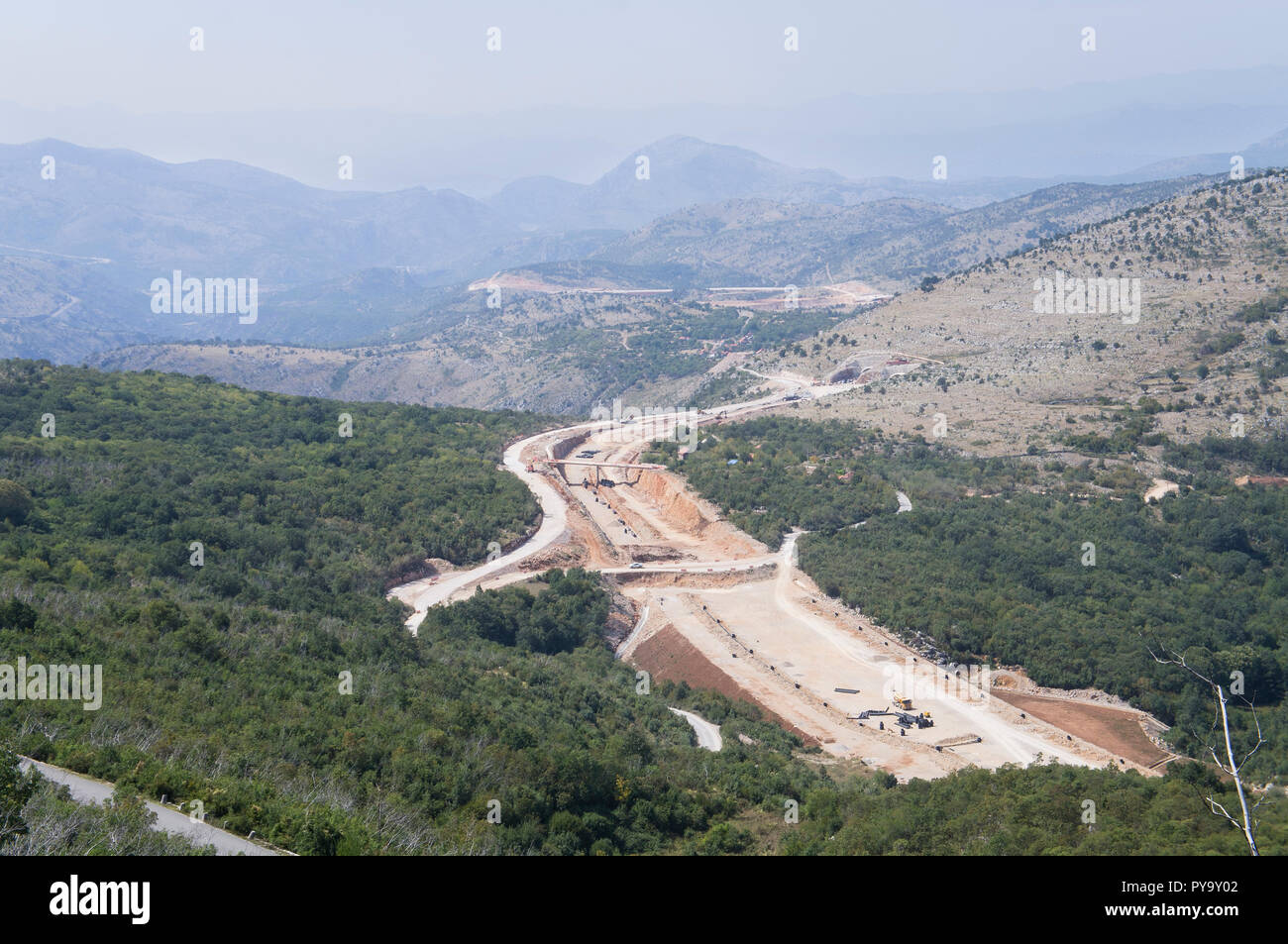 The Bar-Boljare motorway in Montenegro, build by China Road and Bridge ...