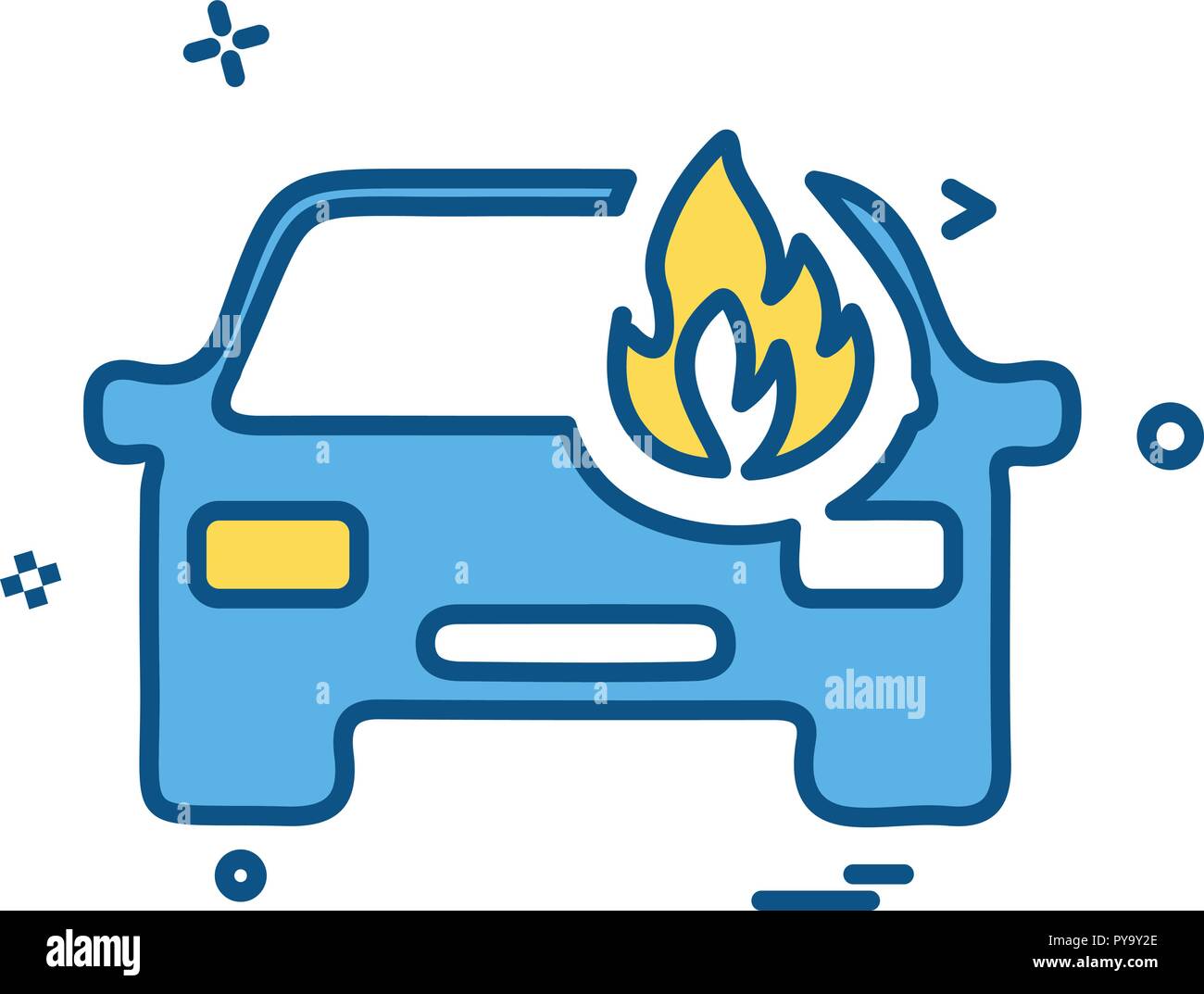 Car fire icon design vector Stock Vector Image & Art - Alamy