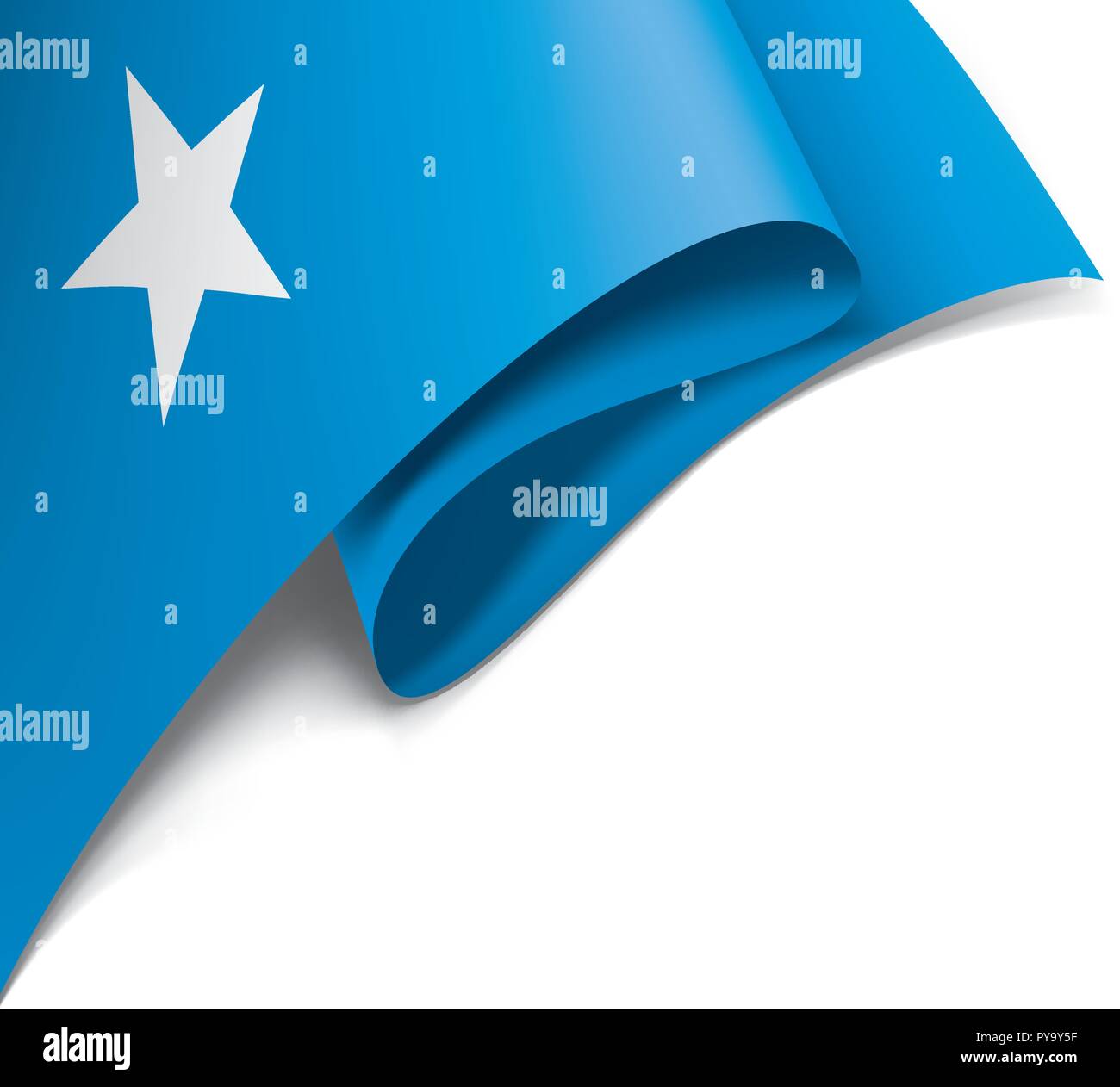 Somalia flag, vector illustration on a white background Stock Vector ...