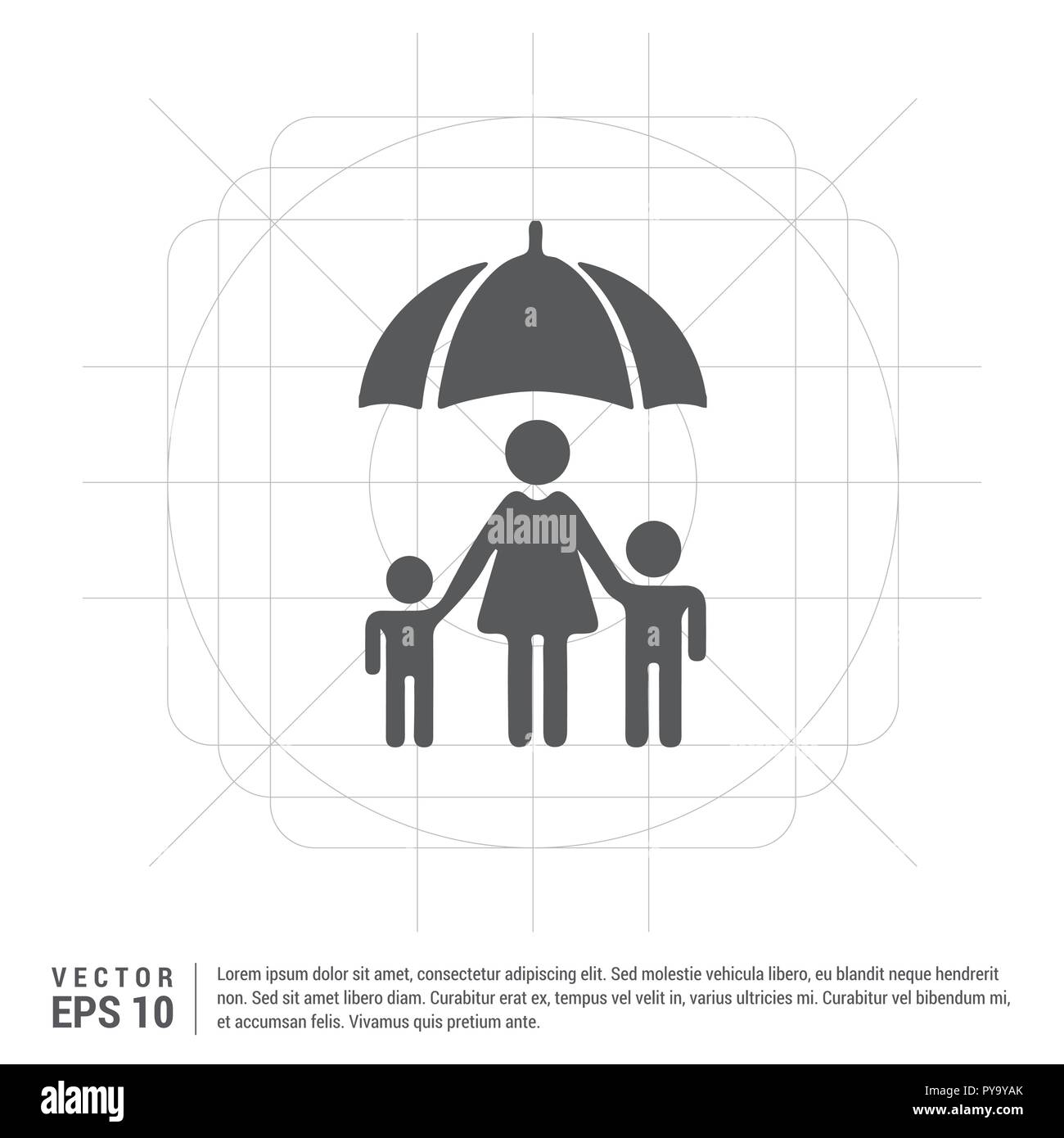 Family social insurance icon Stock Vector Image & Art - Alamy