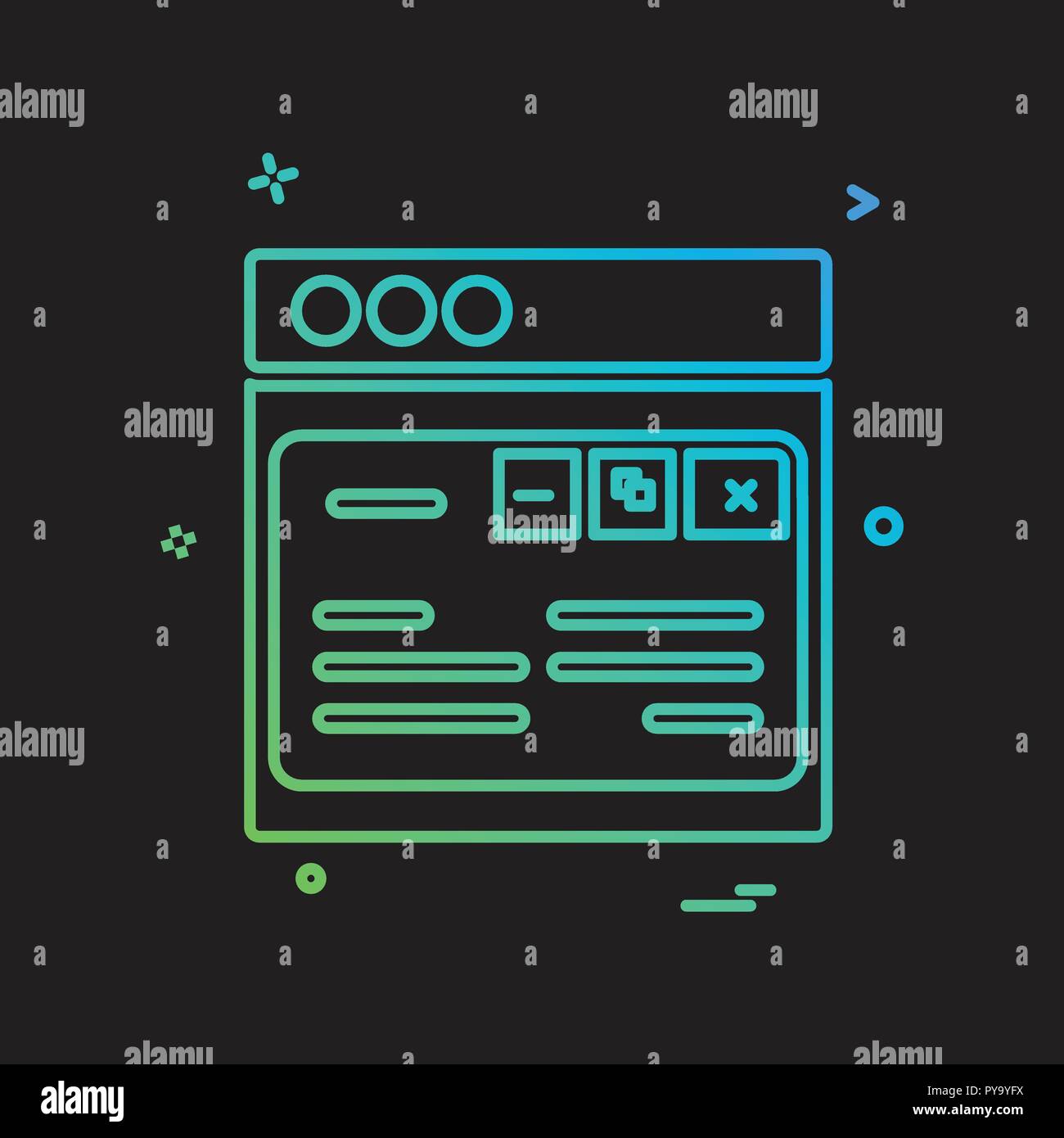 Web layouts icon design vector Stock Vector Image & Art - Alamy