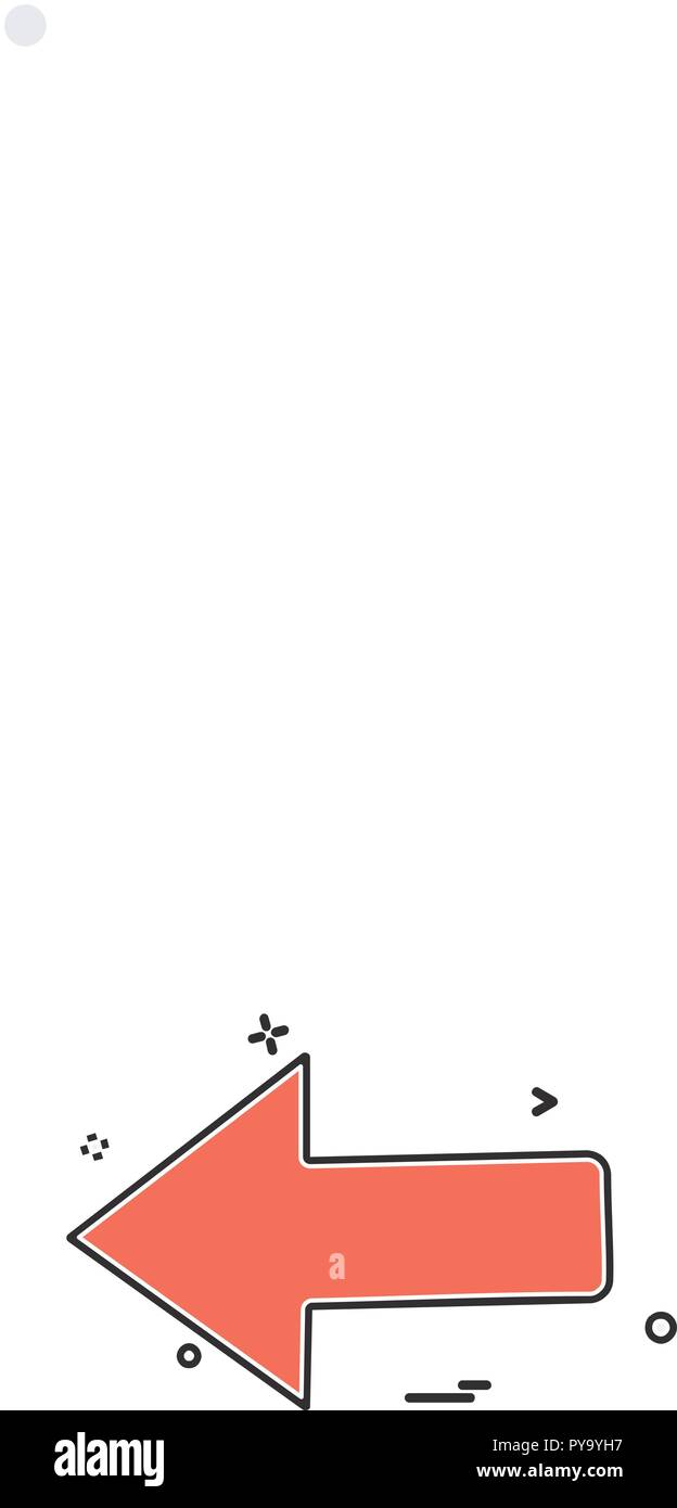 Left icon design vector Stock Vector Image & Art - Alamy