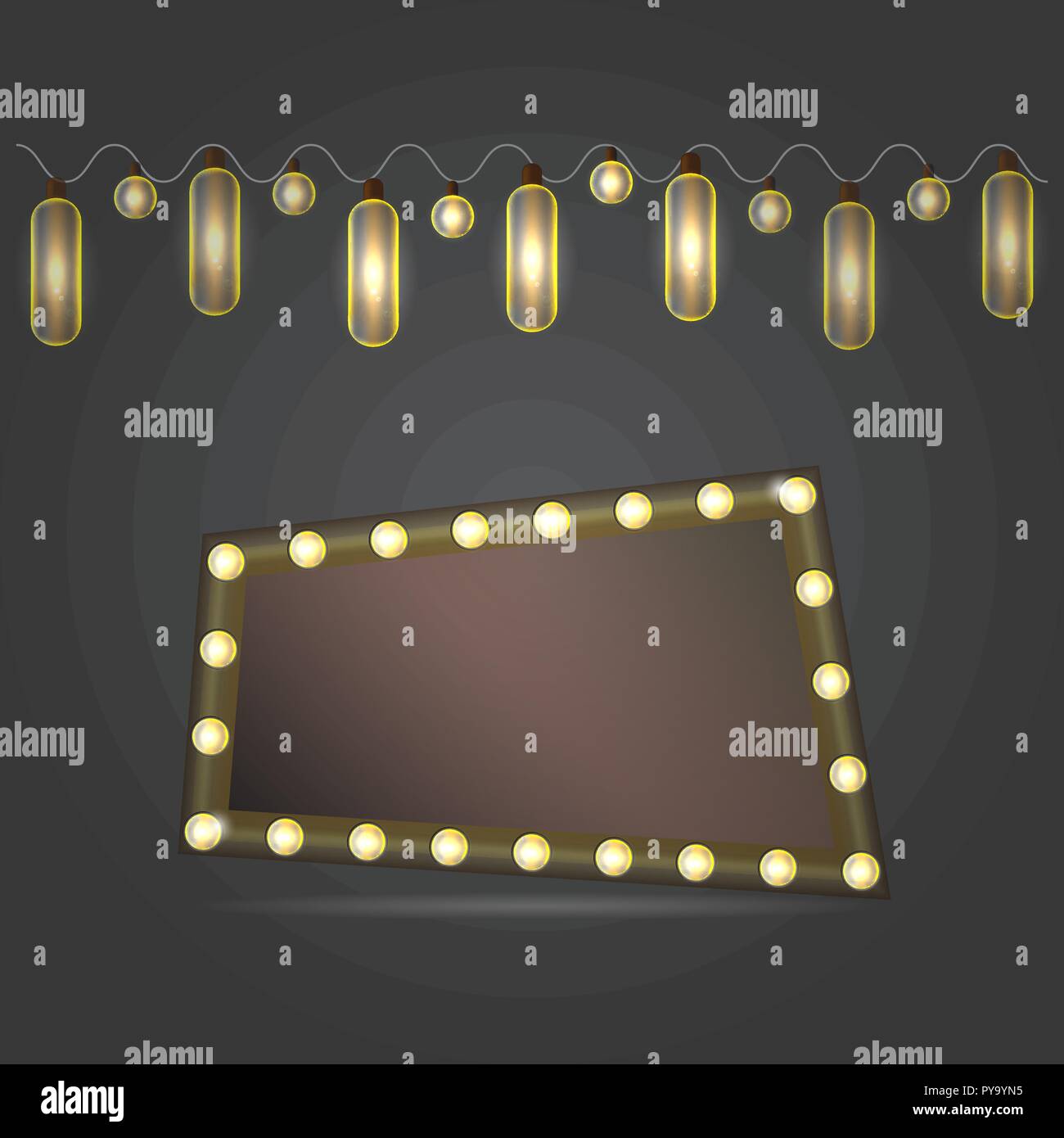 Design element of light bulbs, stock vector Stock Vector Image & Art ...