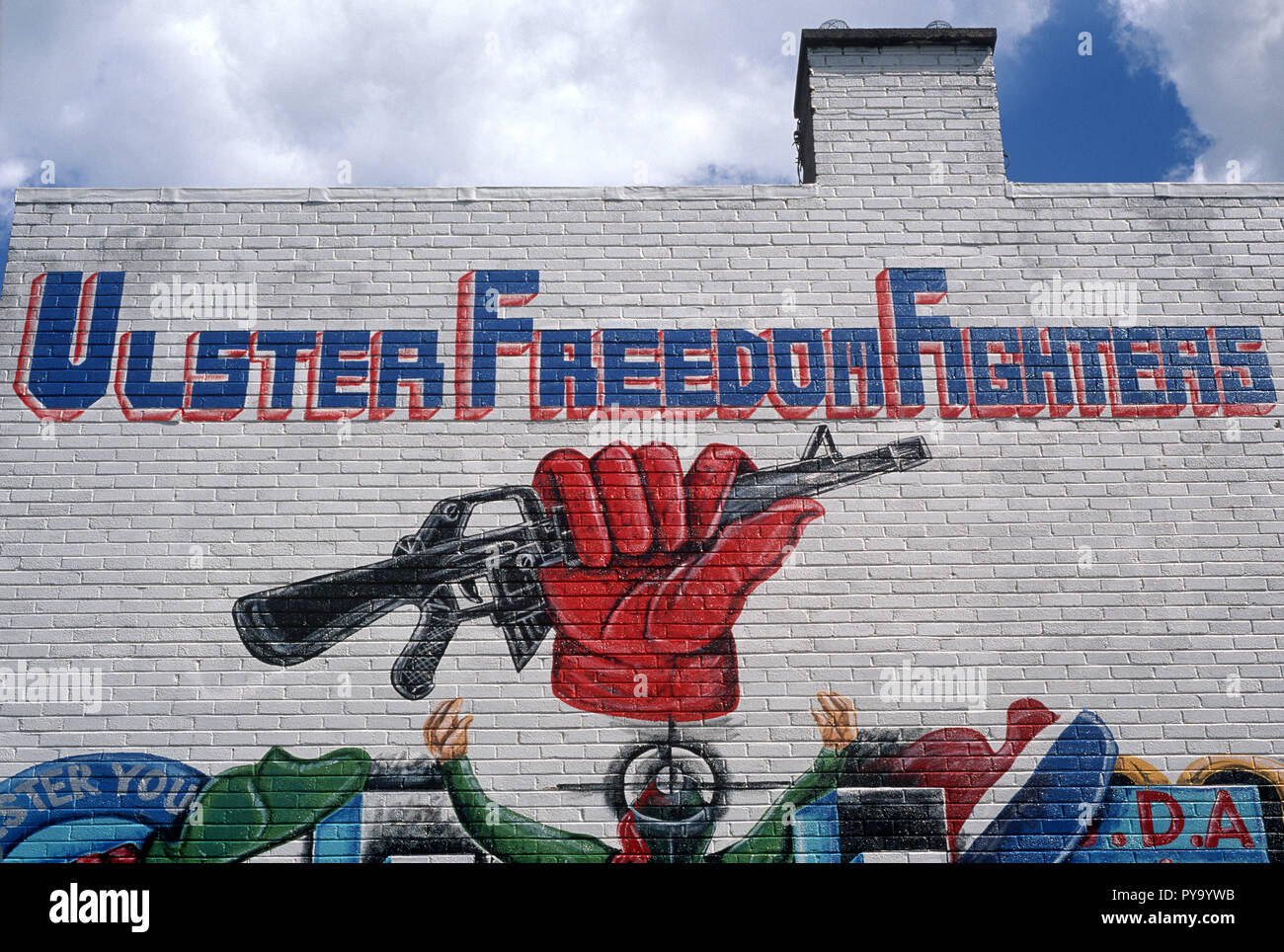 UFF, Ulster Freedom Fighters, Loyalist murals during The Troubles ...